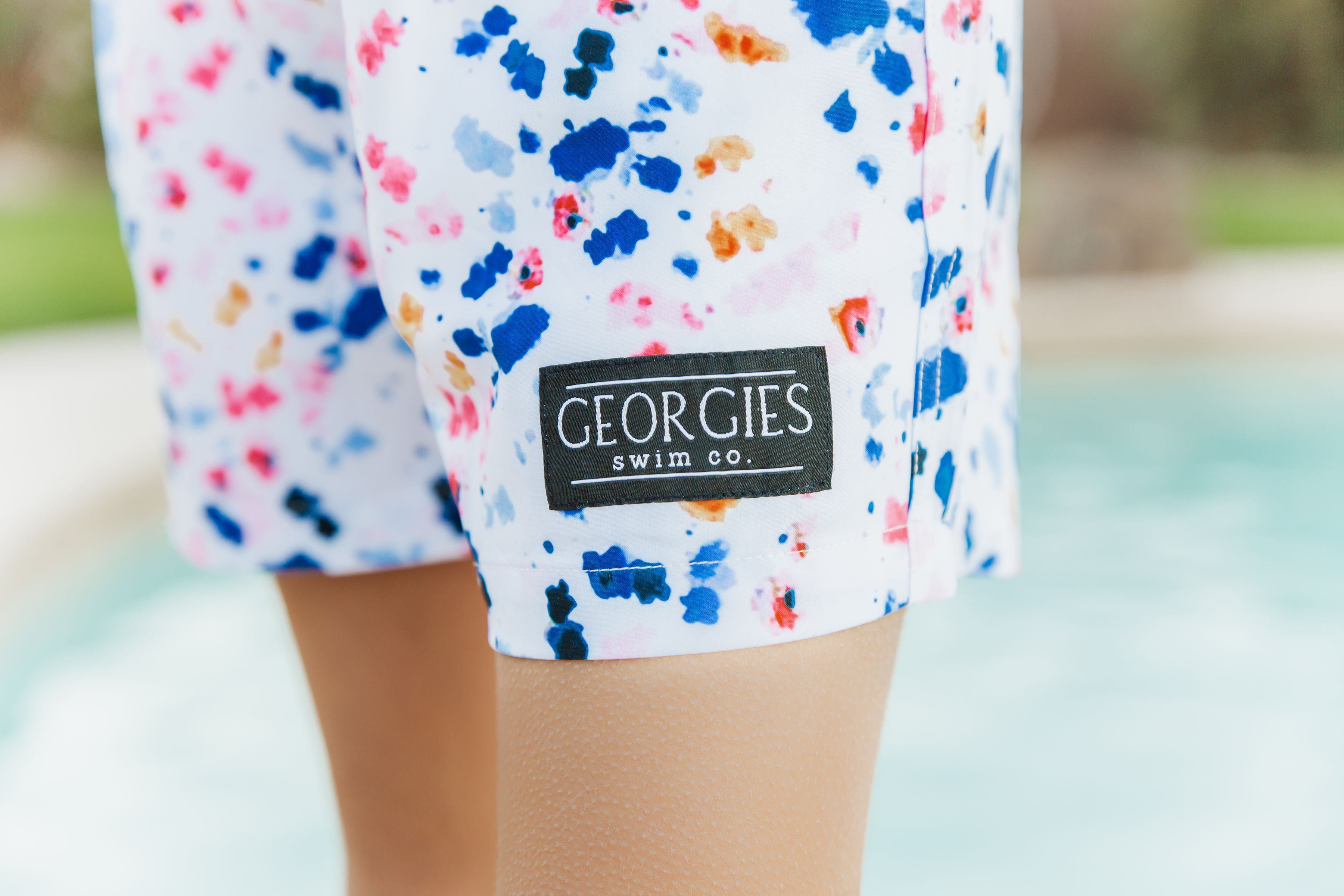 Splat Floral Swimming Shorts – Georgies Swim Co.